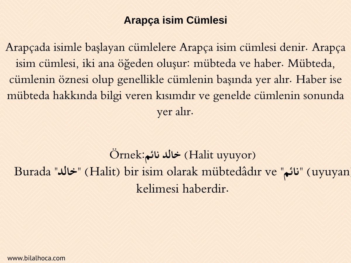 Arapça Gramer Dilbilgisi arşivleri - Bilal Hoca ile Arapça Öğren!